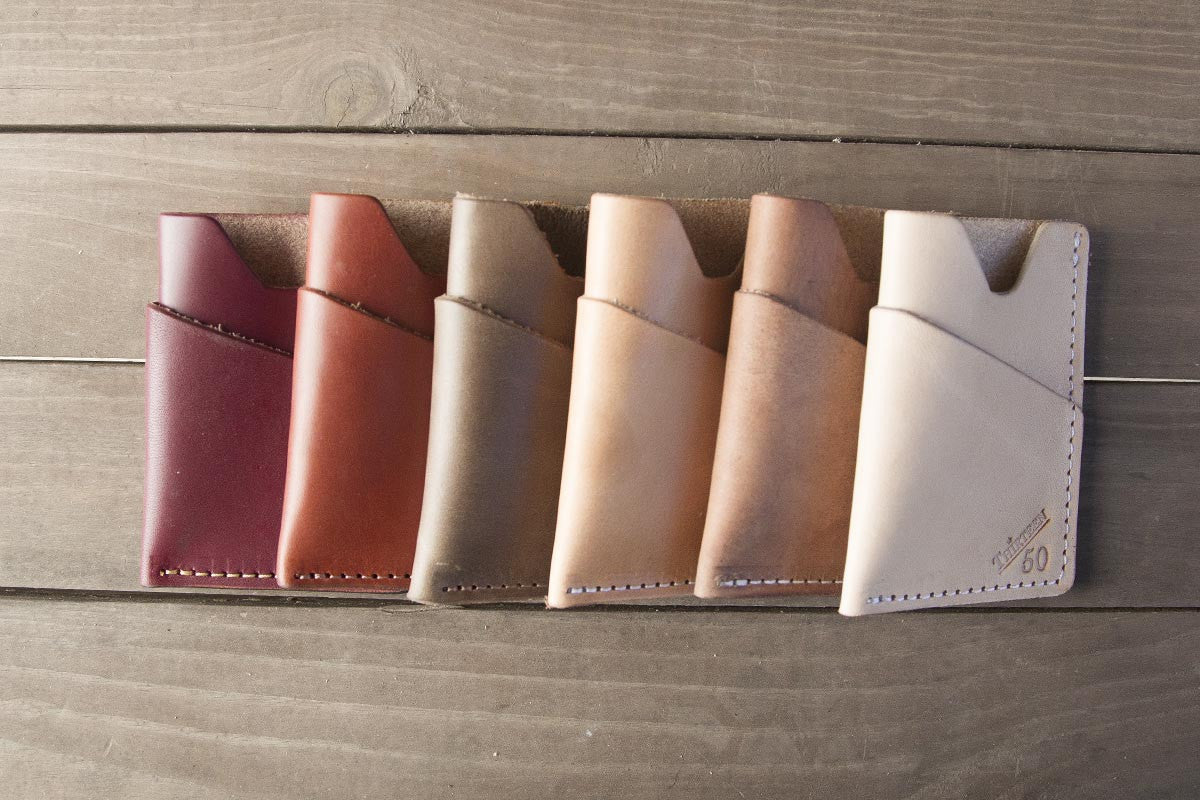 Full Grain Wrap Around Credit Card Wallets – Thirteen50 Leather