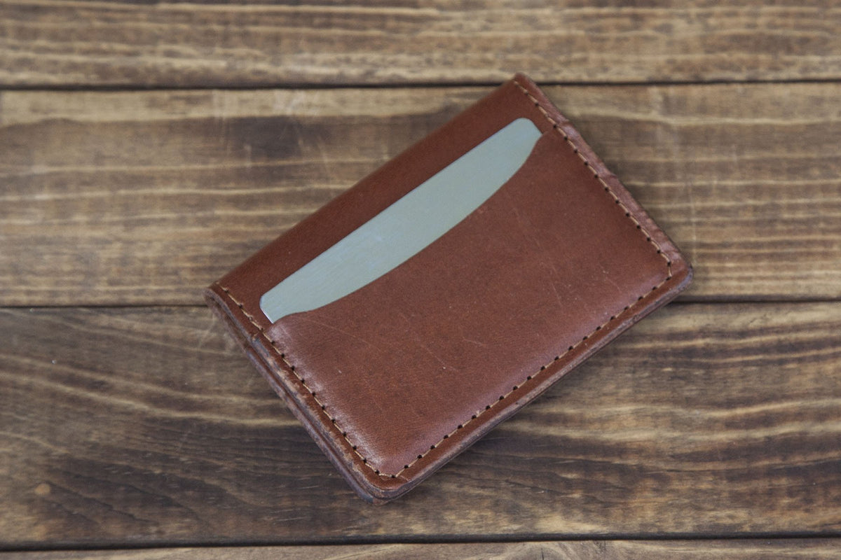 Minimalist Wallet | 3 Pocket | Brown – Thirteen50 Leather