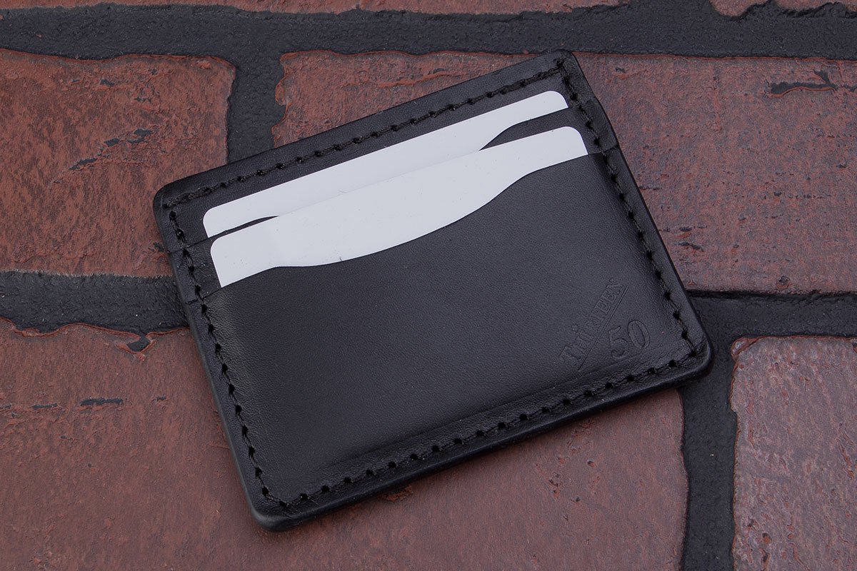 Minimalist Wallet | 4 Pocket | Black – Thirteen50 Leather