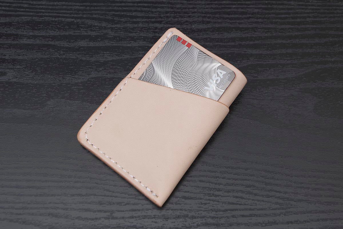 Wrap Minimalist Wallet | Natural – Thirteen50 Leather